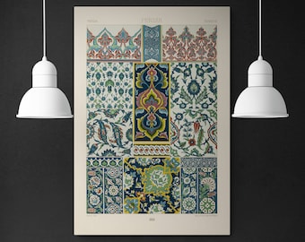 A Printable Persian Ornamental Wall Art Design - Etsy