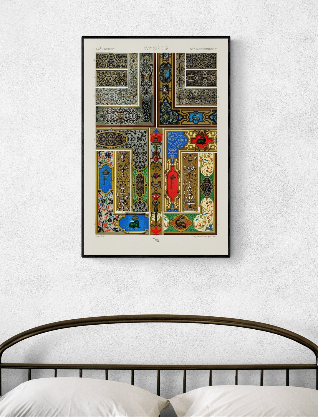 A Printable 16th Century Ornamental Wall Art Densign. - Etsy