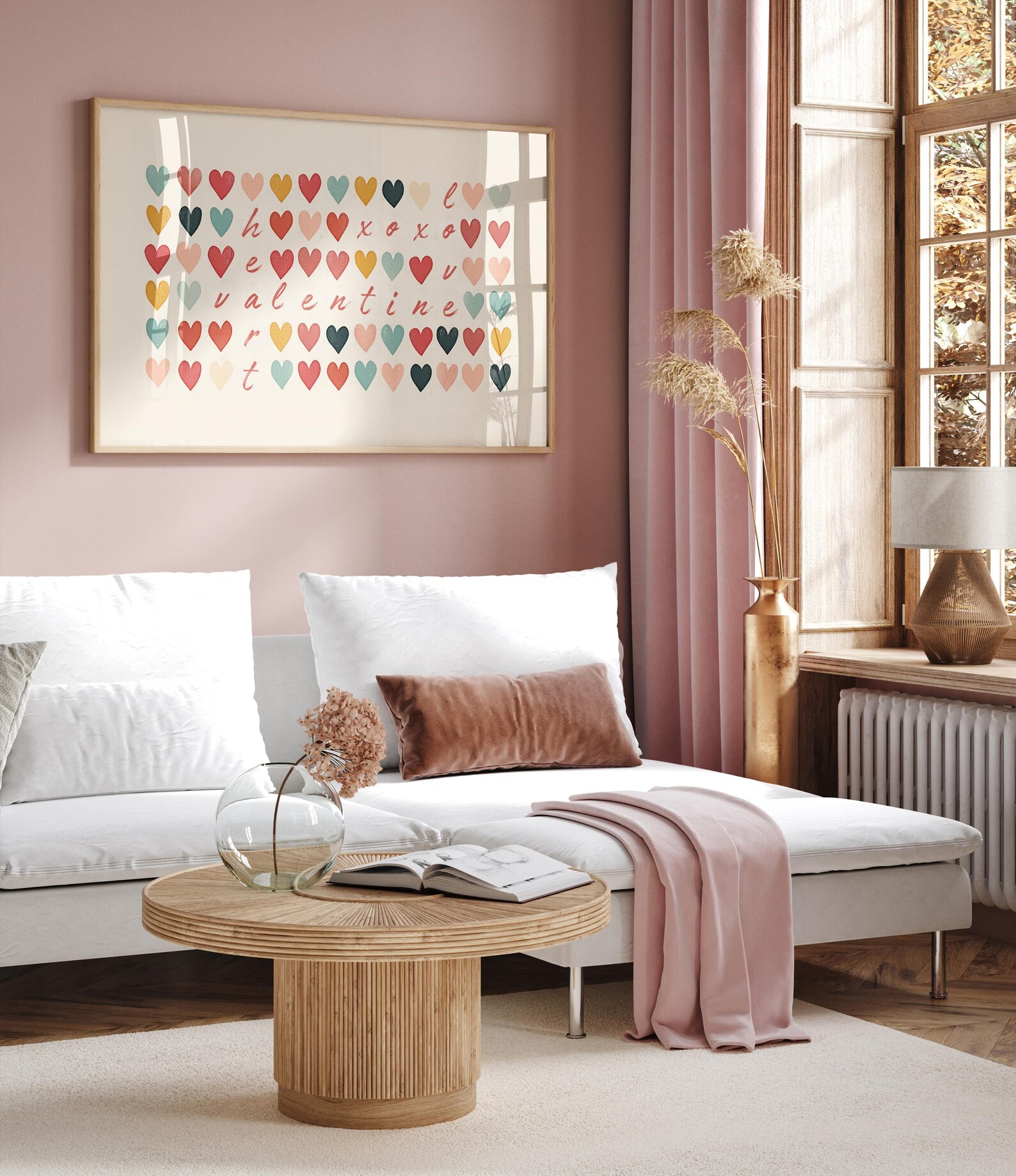 Vintage Valentines Printable Digital Wall Art, Cute Valentines Day Home ...