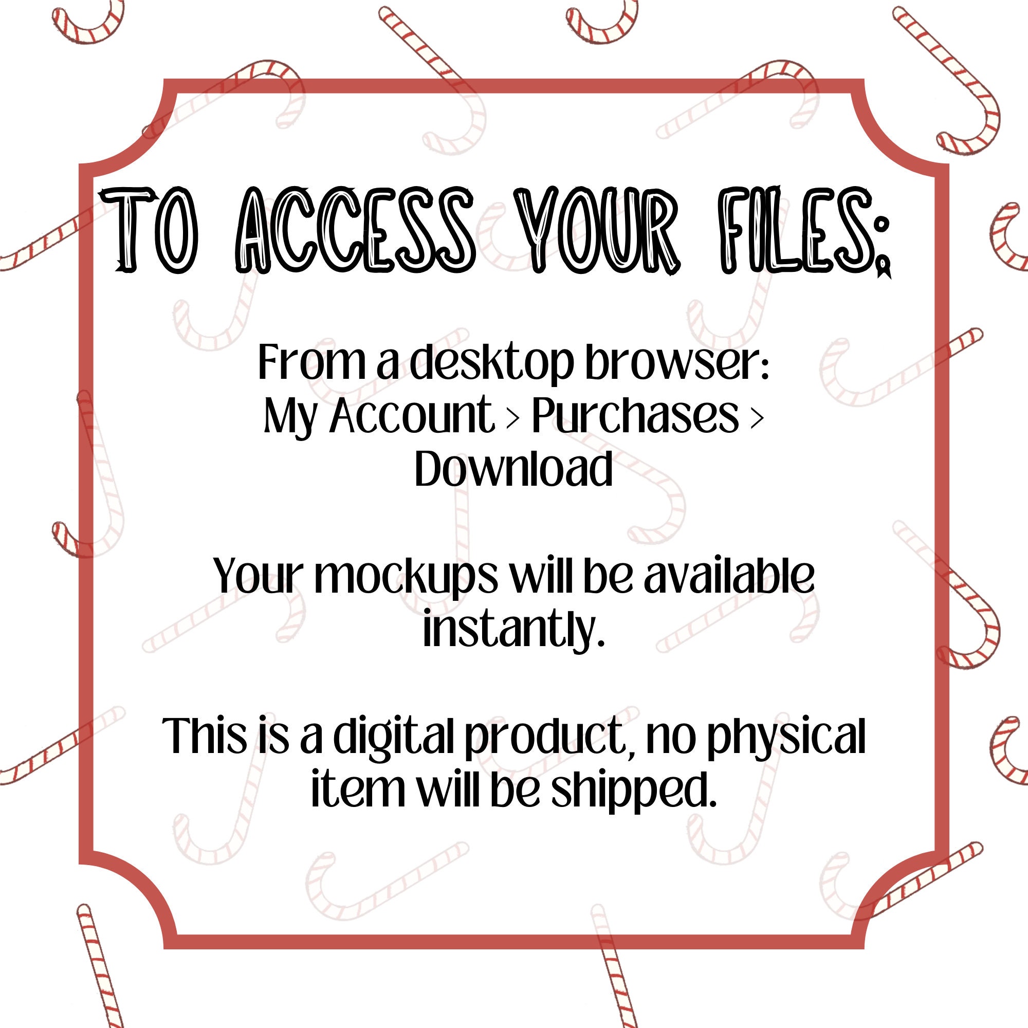 Christmas Frame PNG | Christmas Wall Art Mockups | Candy Cane Set of 10 ...