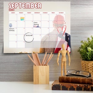 Editable SEPTEMBER 2024 Calendar, Labor Day, Printable Monthly Calendar ...