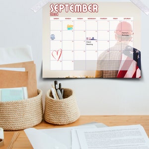 Editable SEPTEMBER 2024 Calendar, Labor Day, Printable Monthly Calendar ...