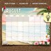 Editable AUGUST 2024 Calendar, Summer Vacation, Printable Monthly ...