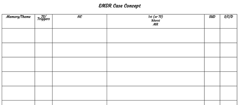 EMDR Case Conceptualization Plan - Etsy