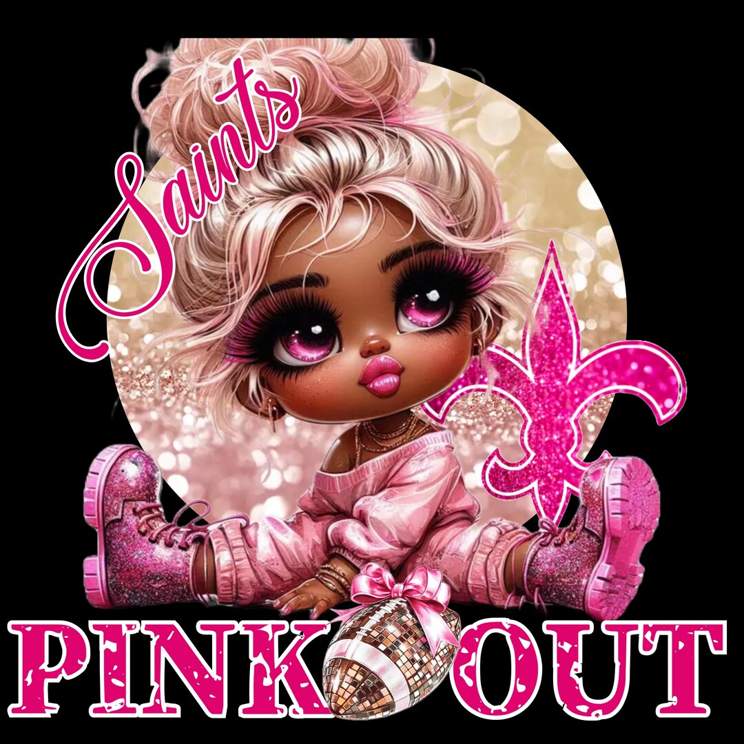 Pink Out Saints Girl - Etsy
