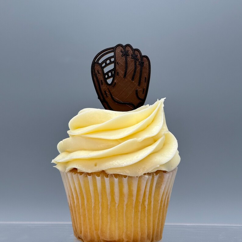 Baseball Cupcake Toppers (18 Count) and 1 "[name]" Cake Topper Bundle ...