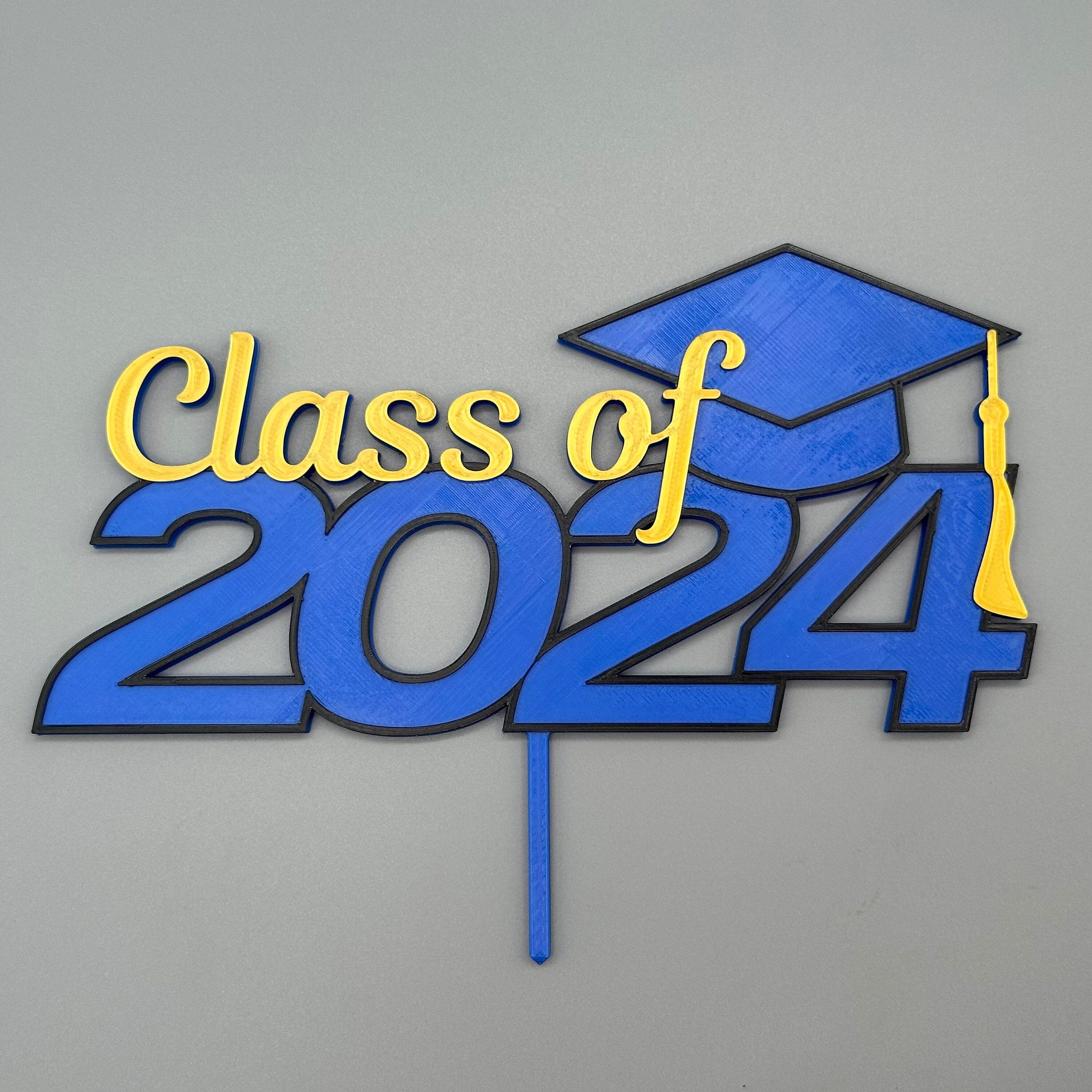 2024 Graduation Cake Topper Class of 2024 3D Printed Decor - Etsy