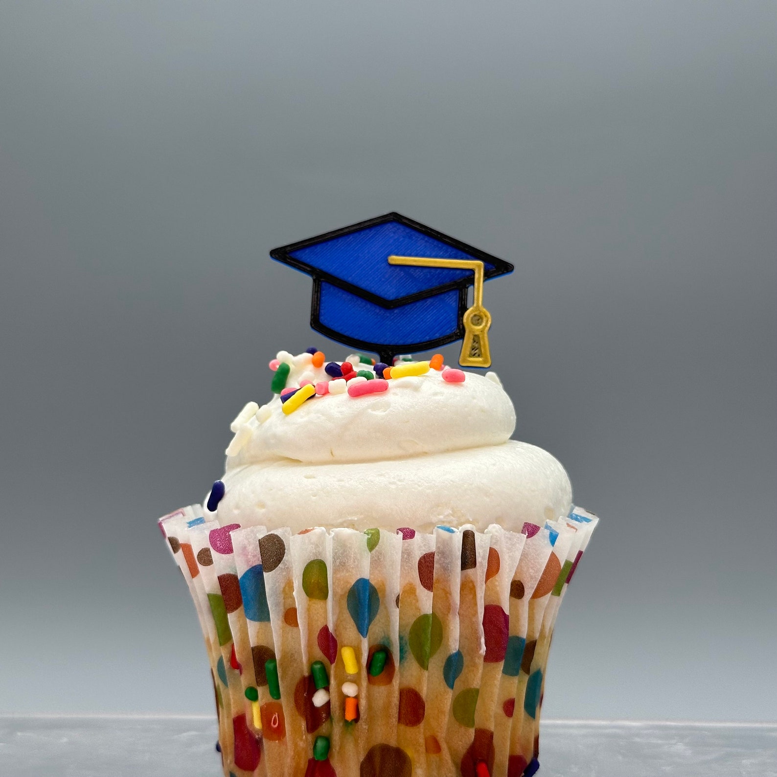 Graduation Cap Cupcake Toppers Set of 6 Cute 3D Printed Decor - Etsy