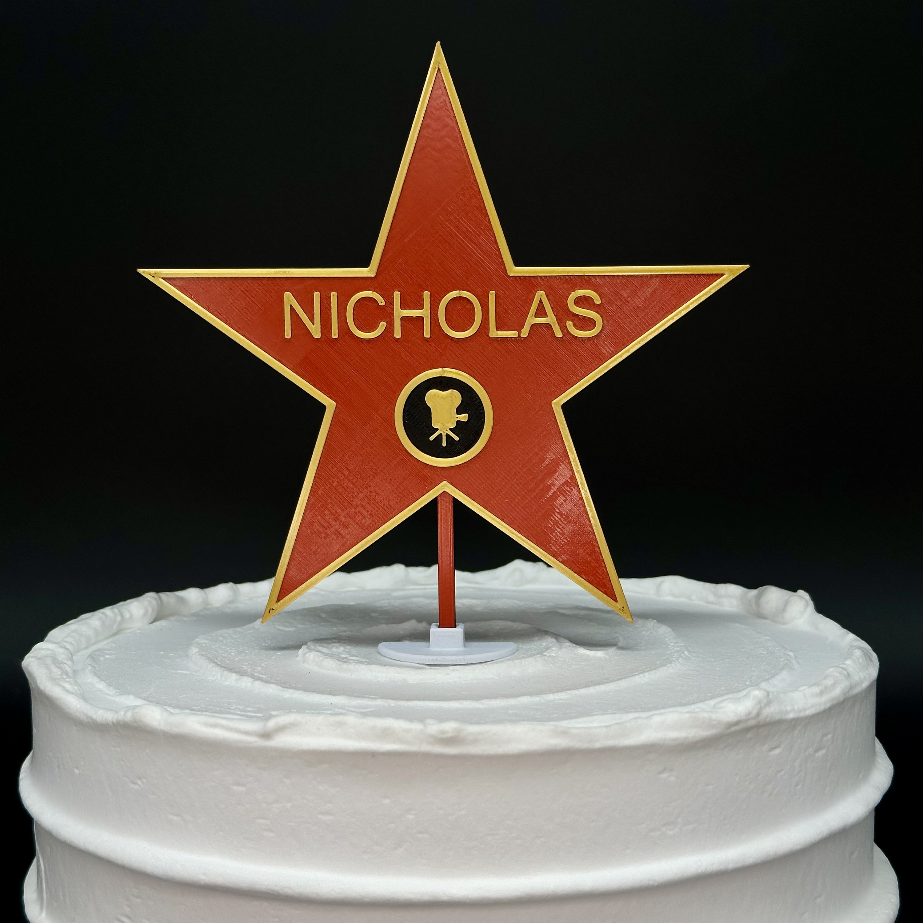 Personalized Hollywood Star Cake Topper | Hollywood Walk of Fame Star ...