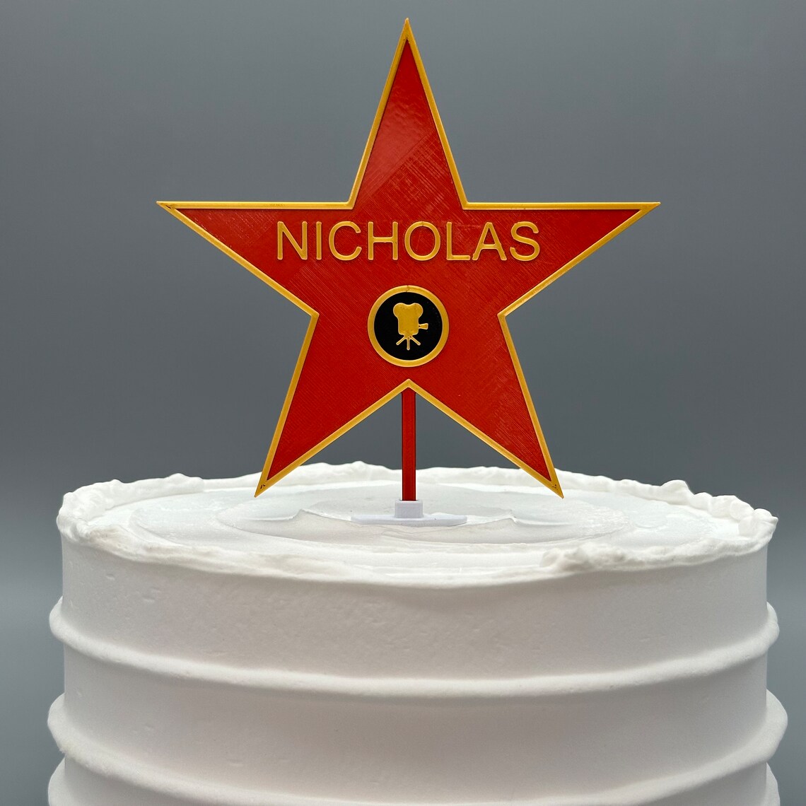 Personalized Hollywood Star Cake Topper | Hollywood Walk of Fame Star ...