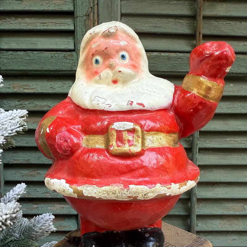 Paper Mache Santa - Etsy