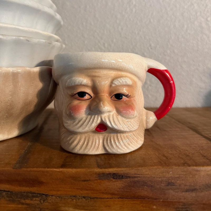 Vintage Santa Mugs - Etsy