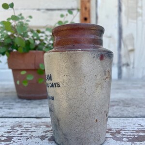 English Two Tone Fresh Cream Jar Cream Jar English Advertisement Jar ...