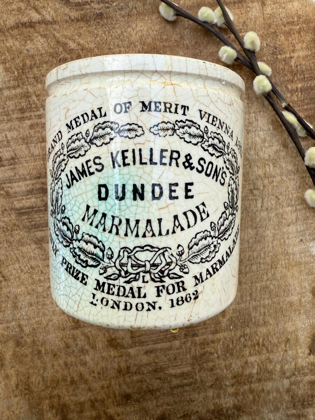 Antique James Keiller & Son's Dundee Marmalade Jar - English Pot ...