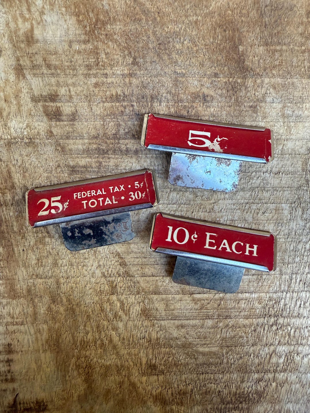 YOUR CHOICE Vintage Metal Price Tag - Vintage Farmhouse Decor - Vintage ...