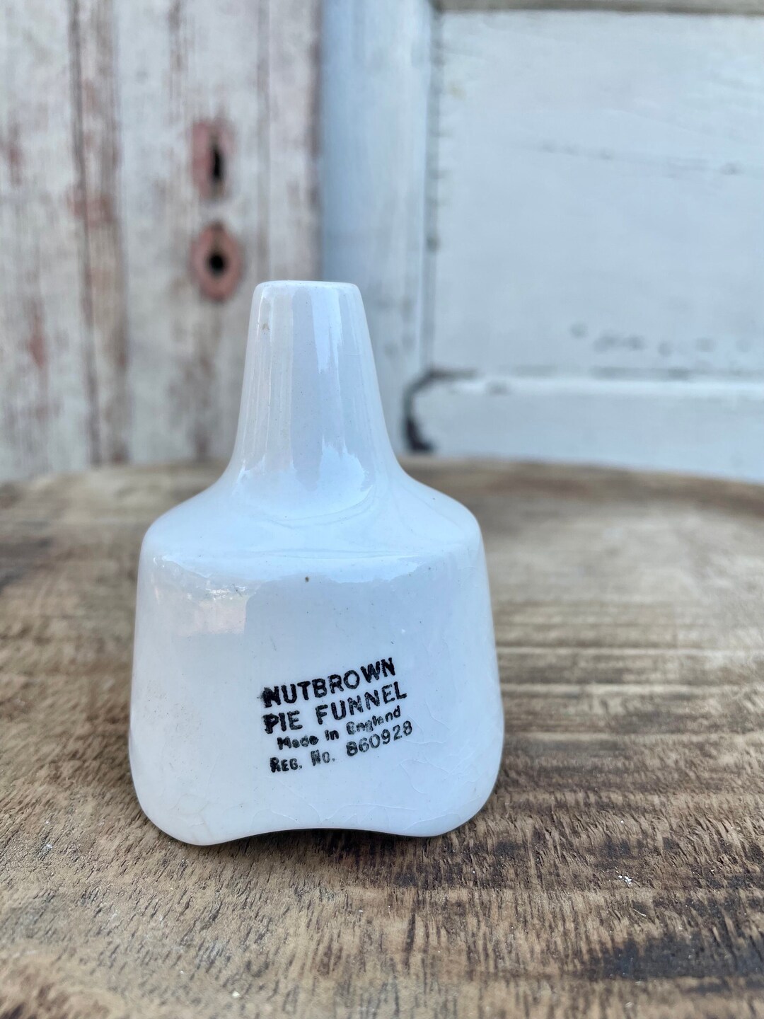 English Nutbrown Pie Funnel Farmhouse Decor Pie Funnel English ...