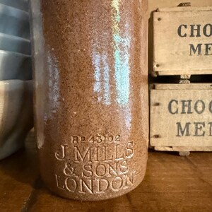 English Stoneware Bottle Stoneware Bottle English Farmhouse Decor ...