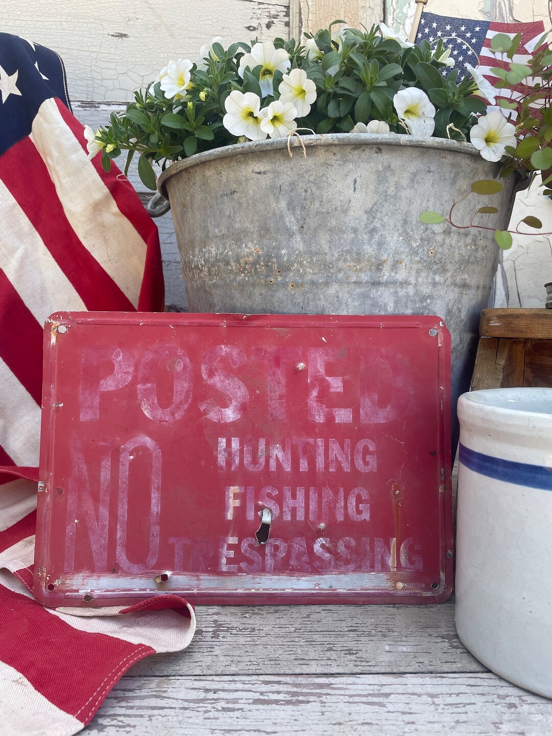 Vintage Distressed Metal Sign Vintage Sign Farmhouse Decor Vintage ...