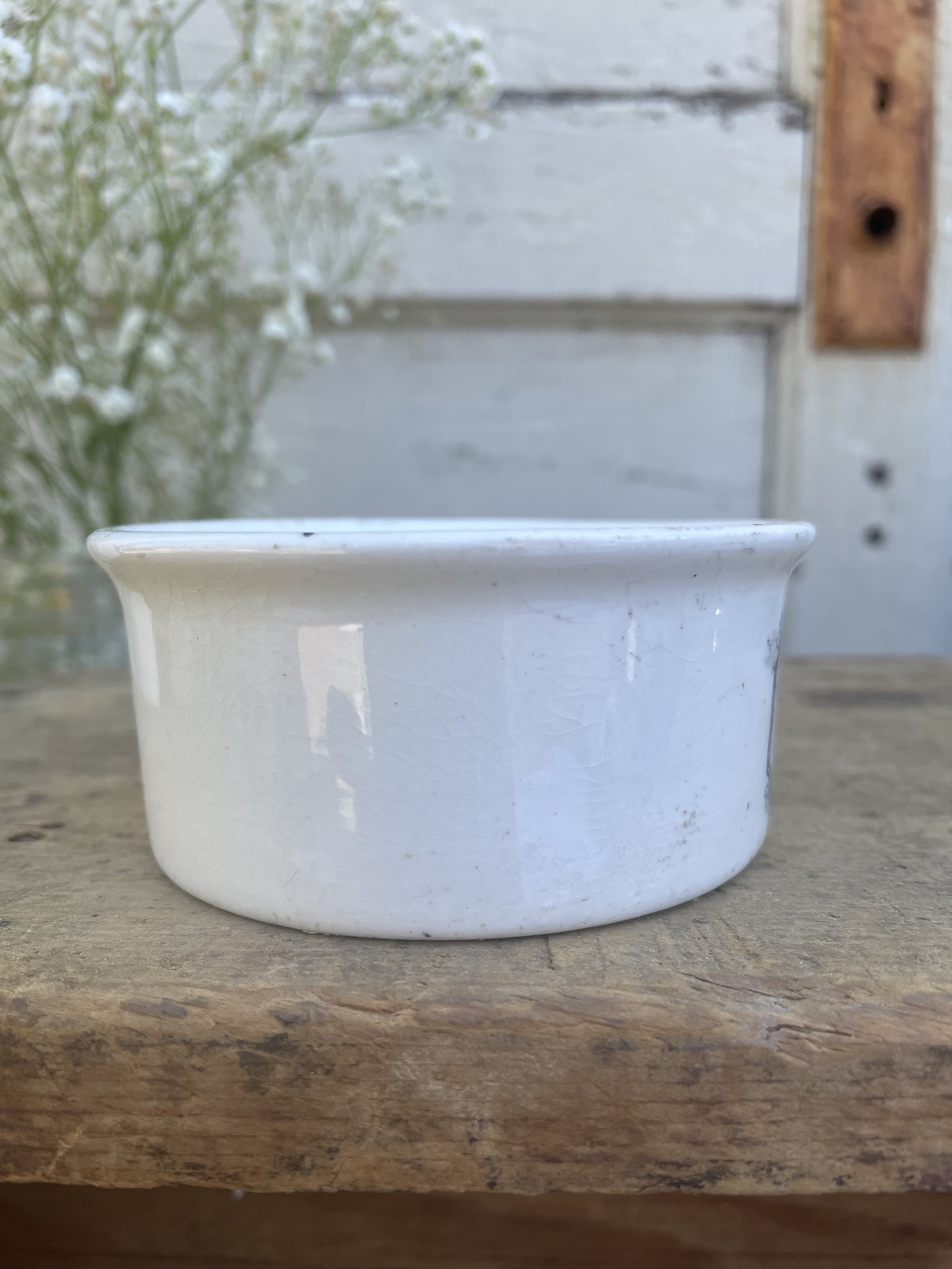 Mrs Moor 8 Neville Street Southport Potted Meats Jar Crazed English ...