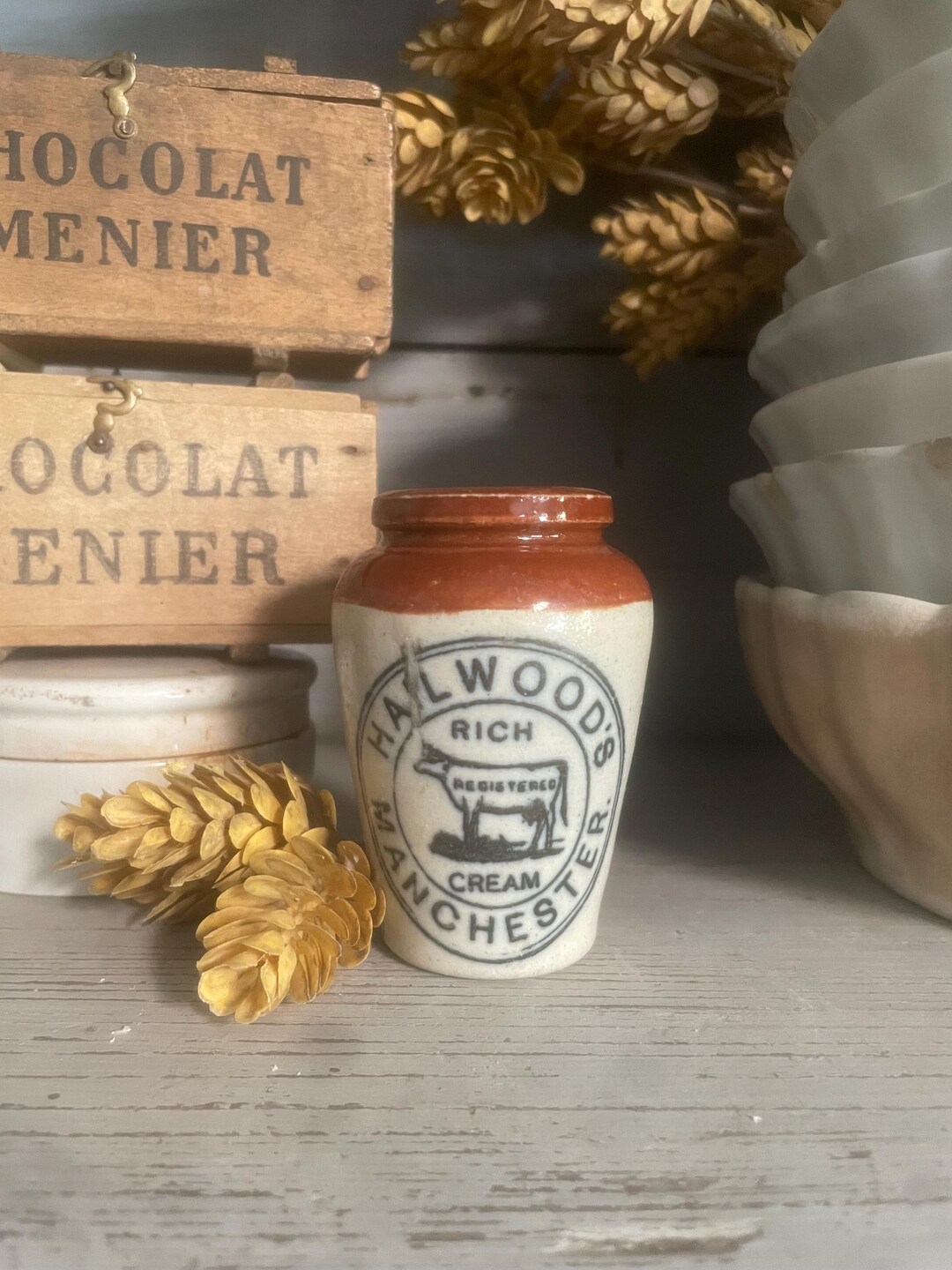 English Hailwood's Manchester Rich Cream Jar English Advertisement Jar ...