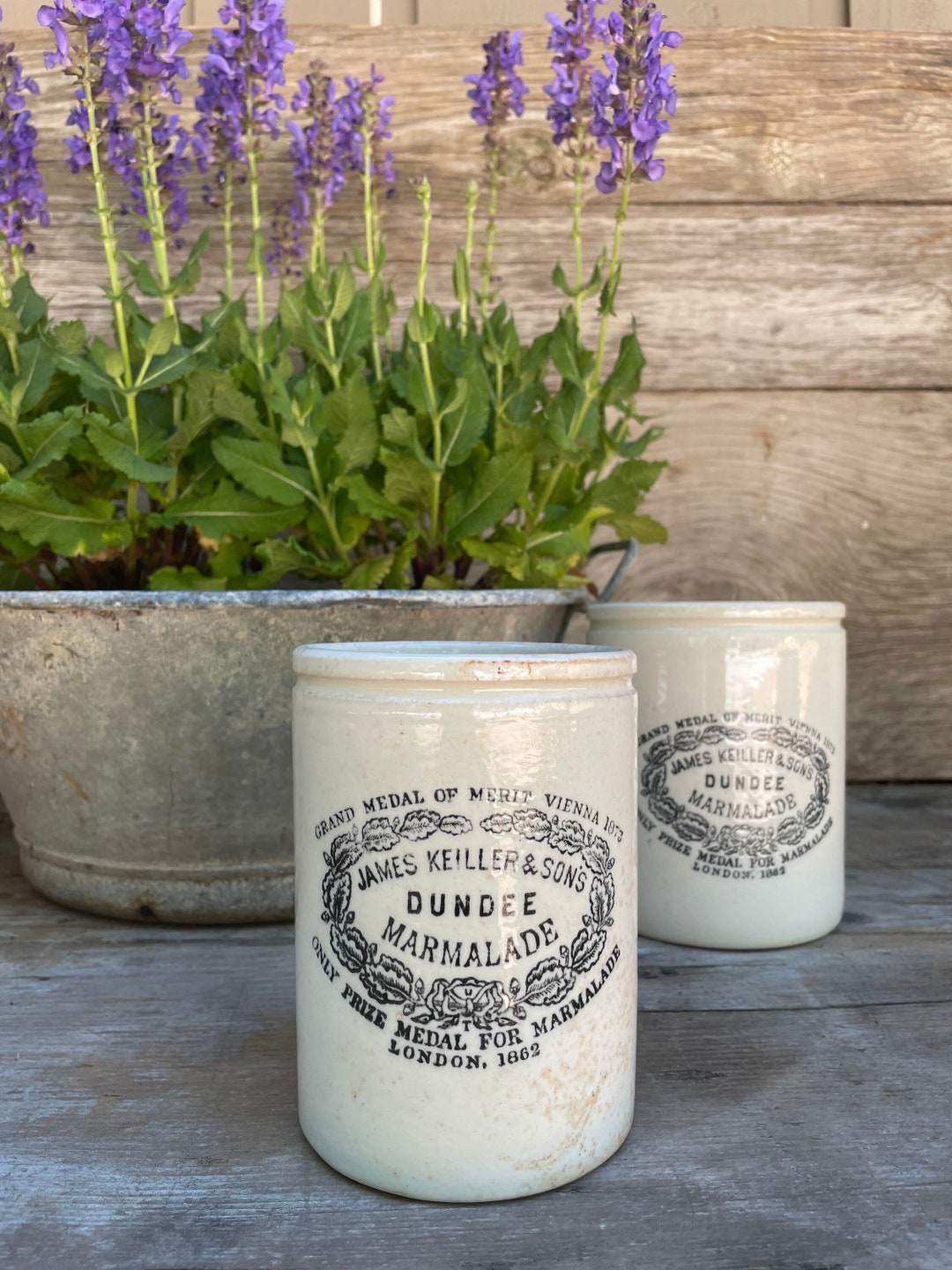 Antique 2lb Chubby Dundee Marmalade Jar Antique English Advertisement ...