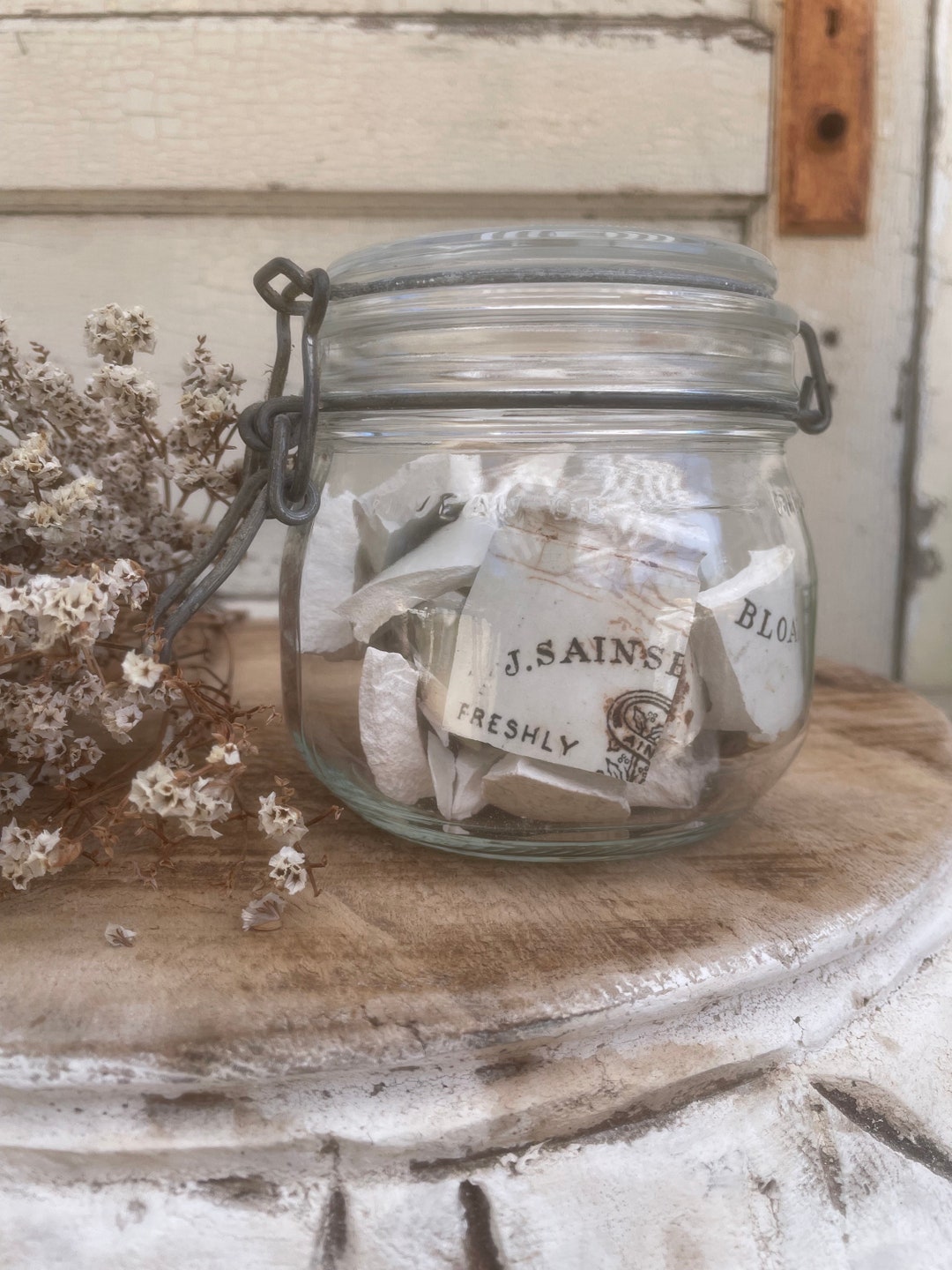 Instant Collection French .5 Le Parfait Super Clear Glass Canning Jar ...