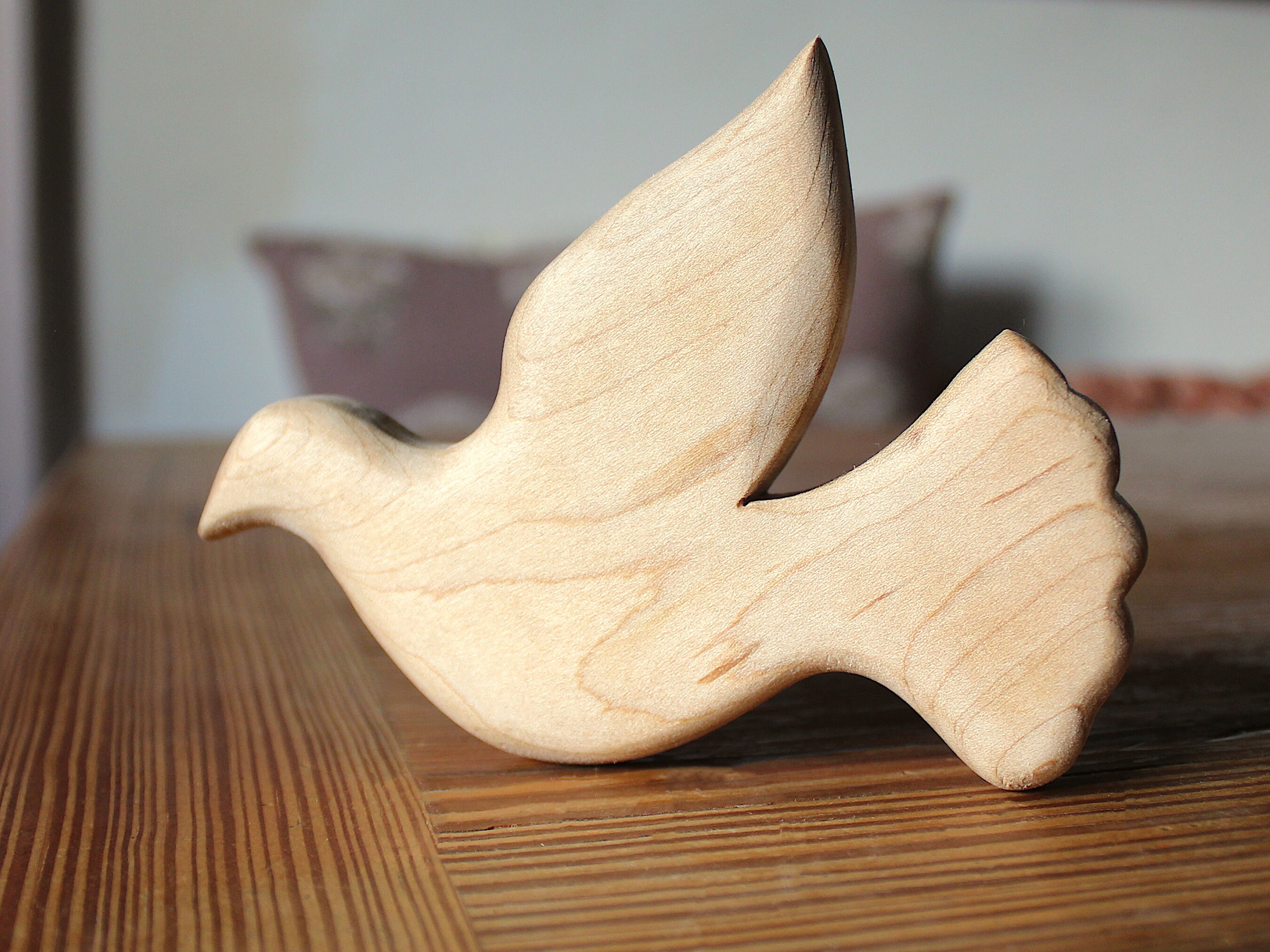 Wooden Dove Toy Dove Wooden Toy Bird Wooden Figurine - Etsy