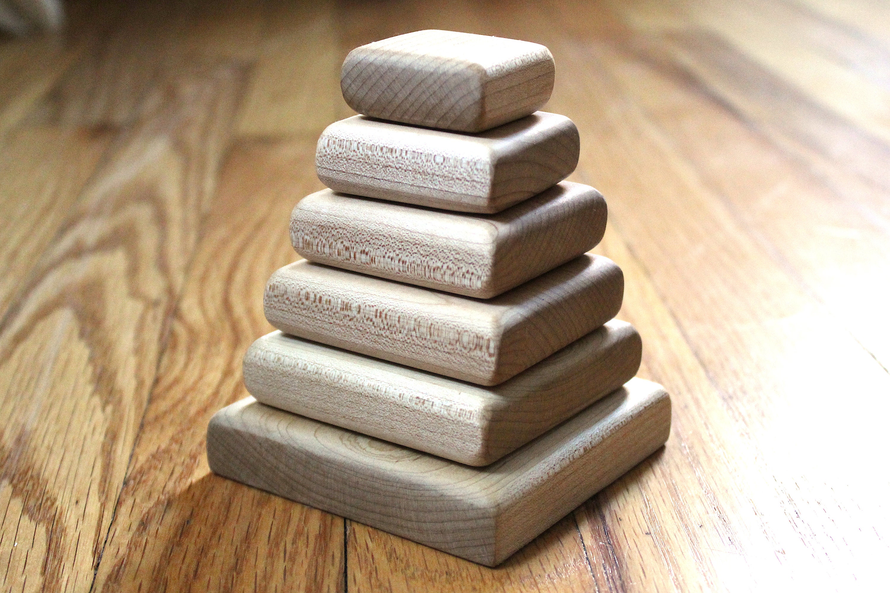 Wooden Montessori Stacking Toy - Etsy