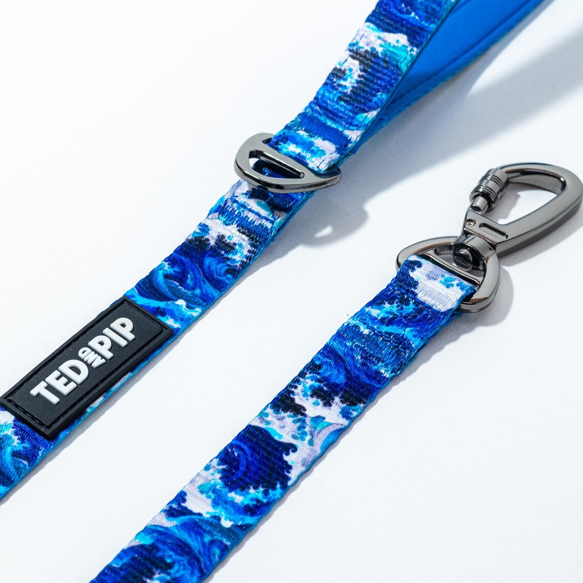 Blue Waves Dog Lead - Ted & Pip, Beach Dog Lead, Boy Dog Lead, Pet Lead ...