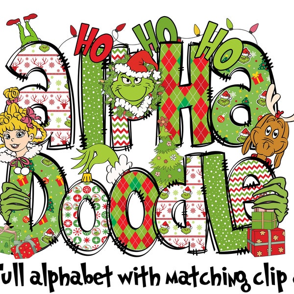 Grinch Doodles Png - Etsy