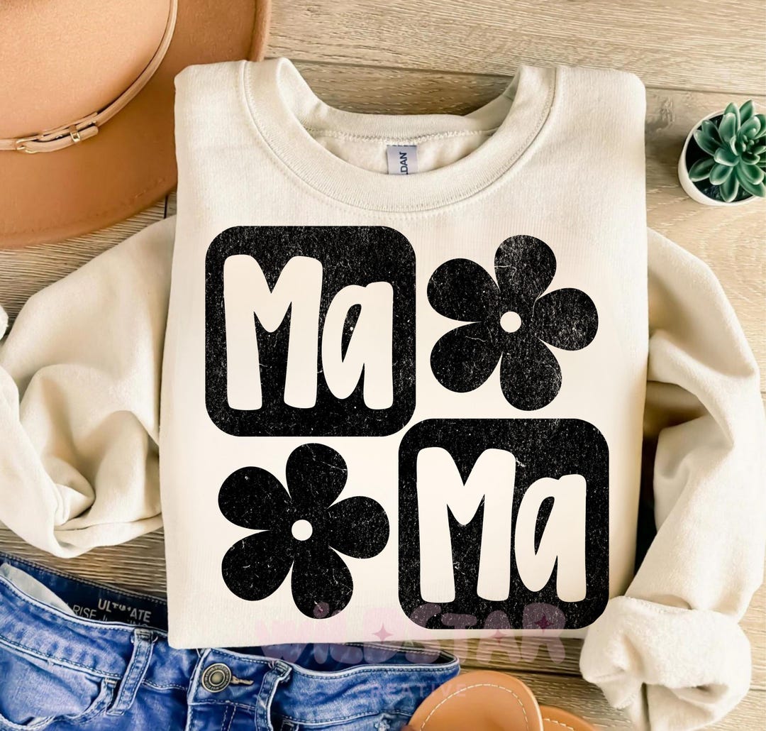 Checker Mama PNG, Mama Png, Floral Mama Png, Floral Checker Png, Trendy ...
