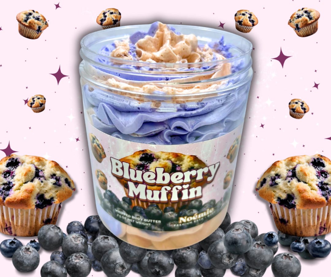 Blueberry Muffin Whipped Body Butter Whipped Shea Butter Handmade Skin ...