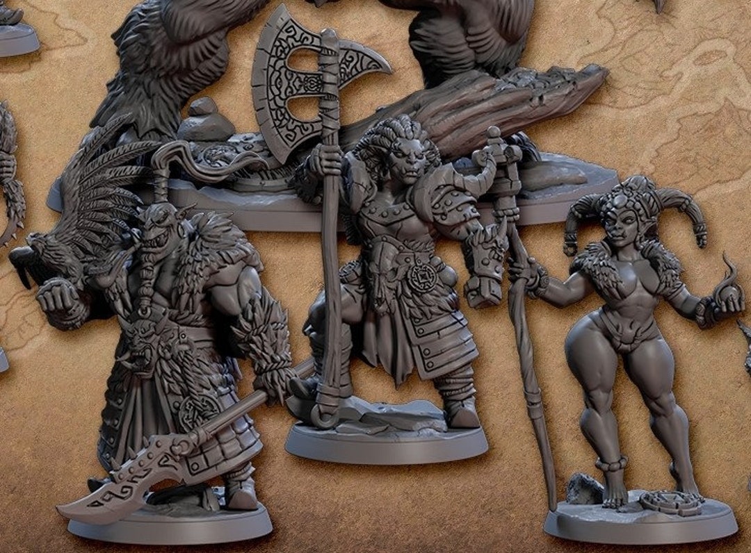 Dnd Nomad Orr'ug Hero Mini Wargaming Orc Miniature - Etsy