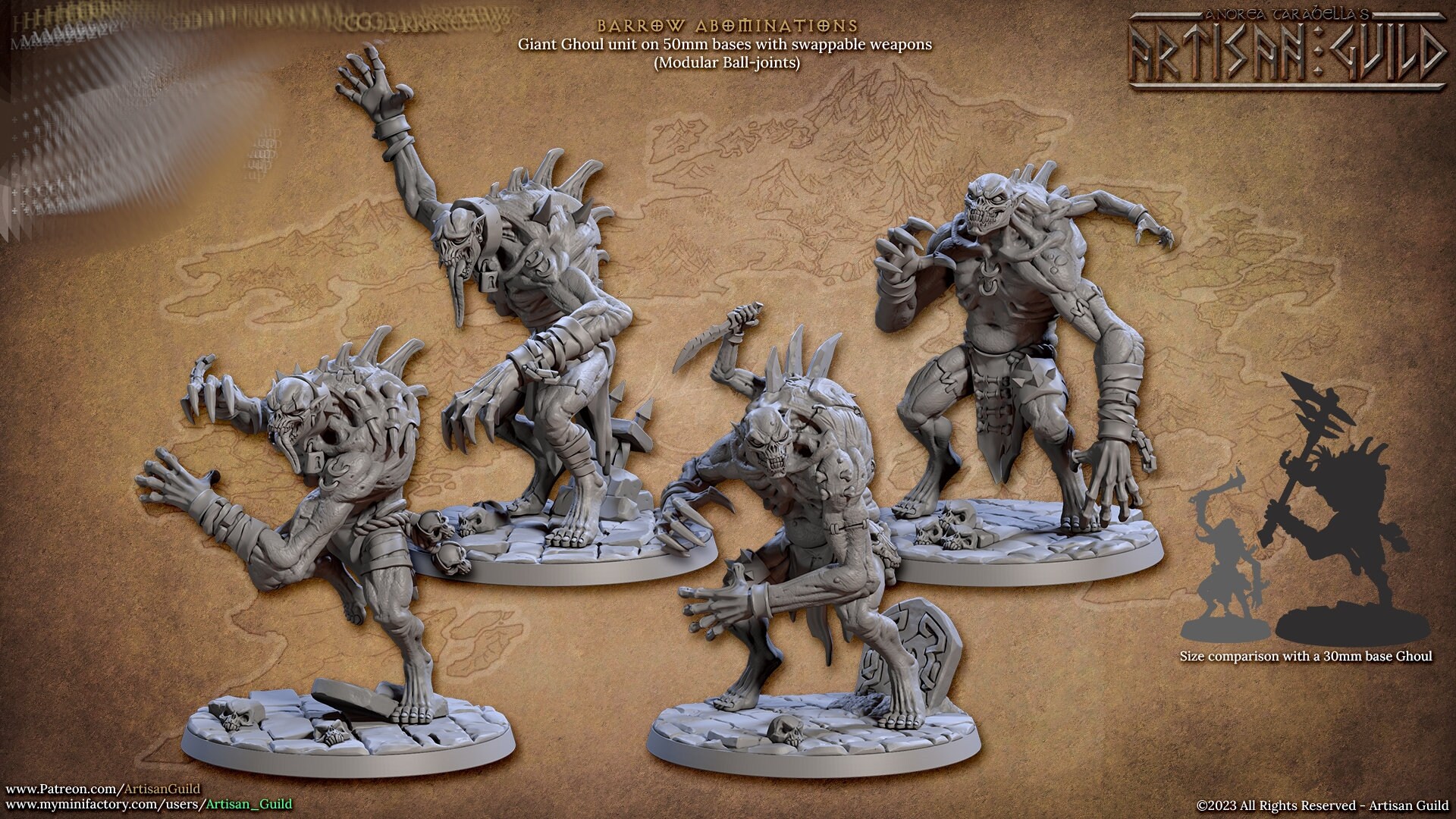 Dnd Barrow Abomination Mini Wargaming Ghoul Miniature - Etsy