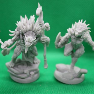 Dnd Lizardmen Hero Mini Wargaming Lizardman Miniature Player Character ...