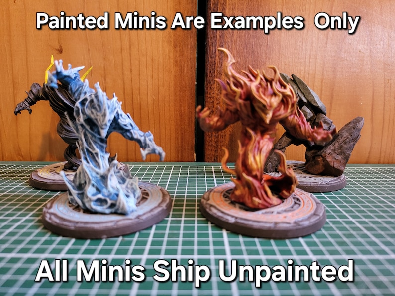Dnd Elemental Mini Wargaming Summoned Miniature Player Character Token ...