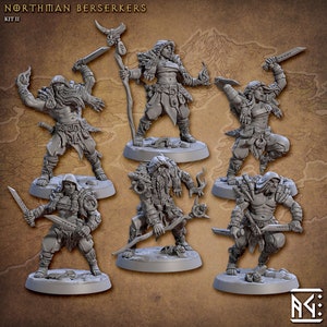 Dnd Northmen Mini Set 2 | Wargaming Norsemen Miniature | Viking Player ...