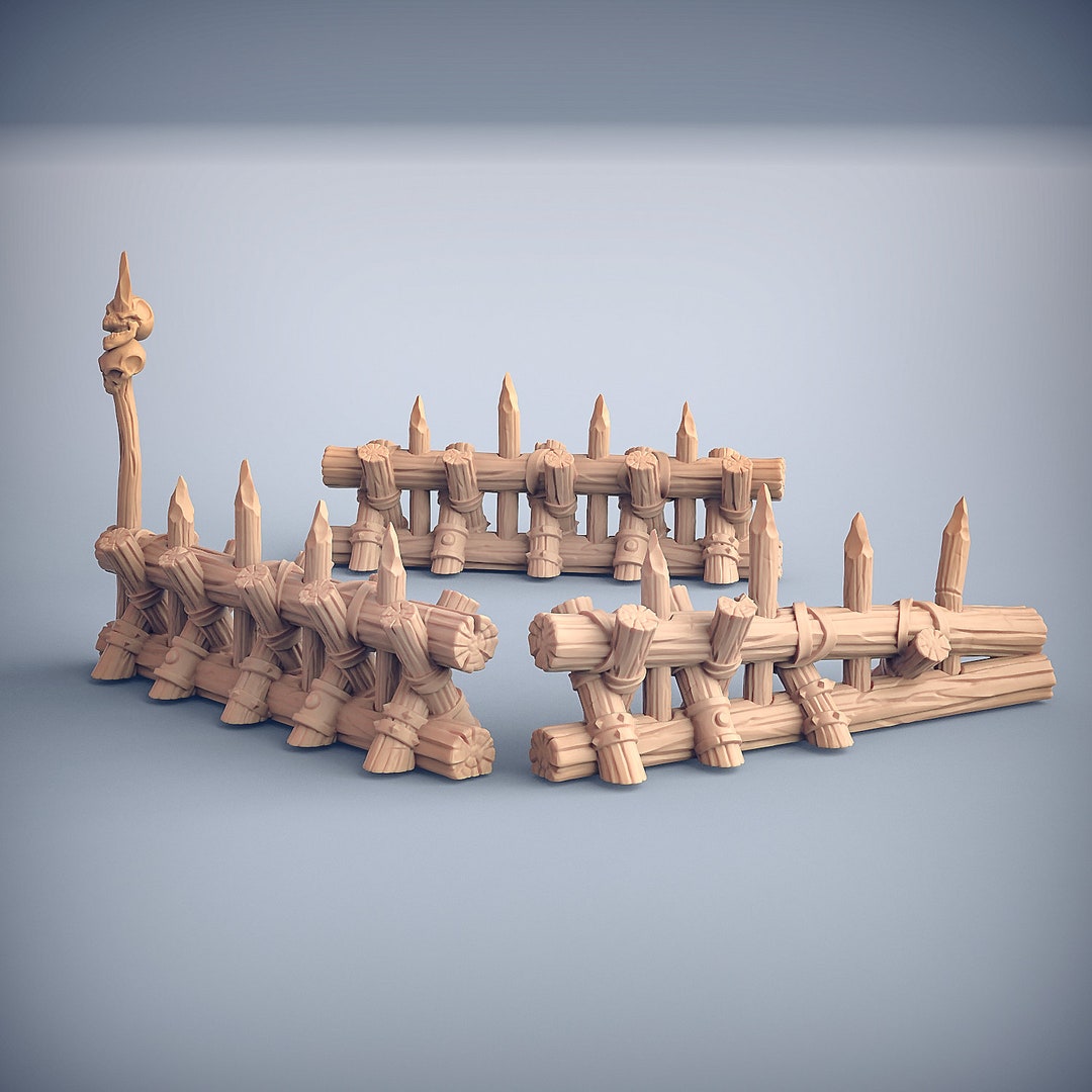 Dnd Gnoll Barricade Mini Scatter Terrain Miniature Monster Character ...