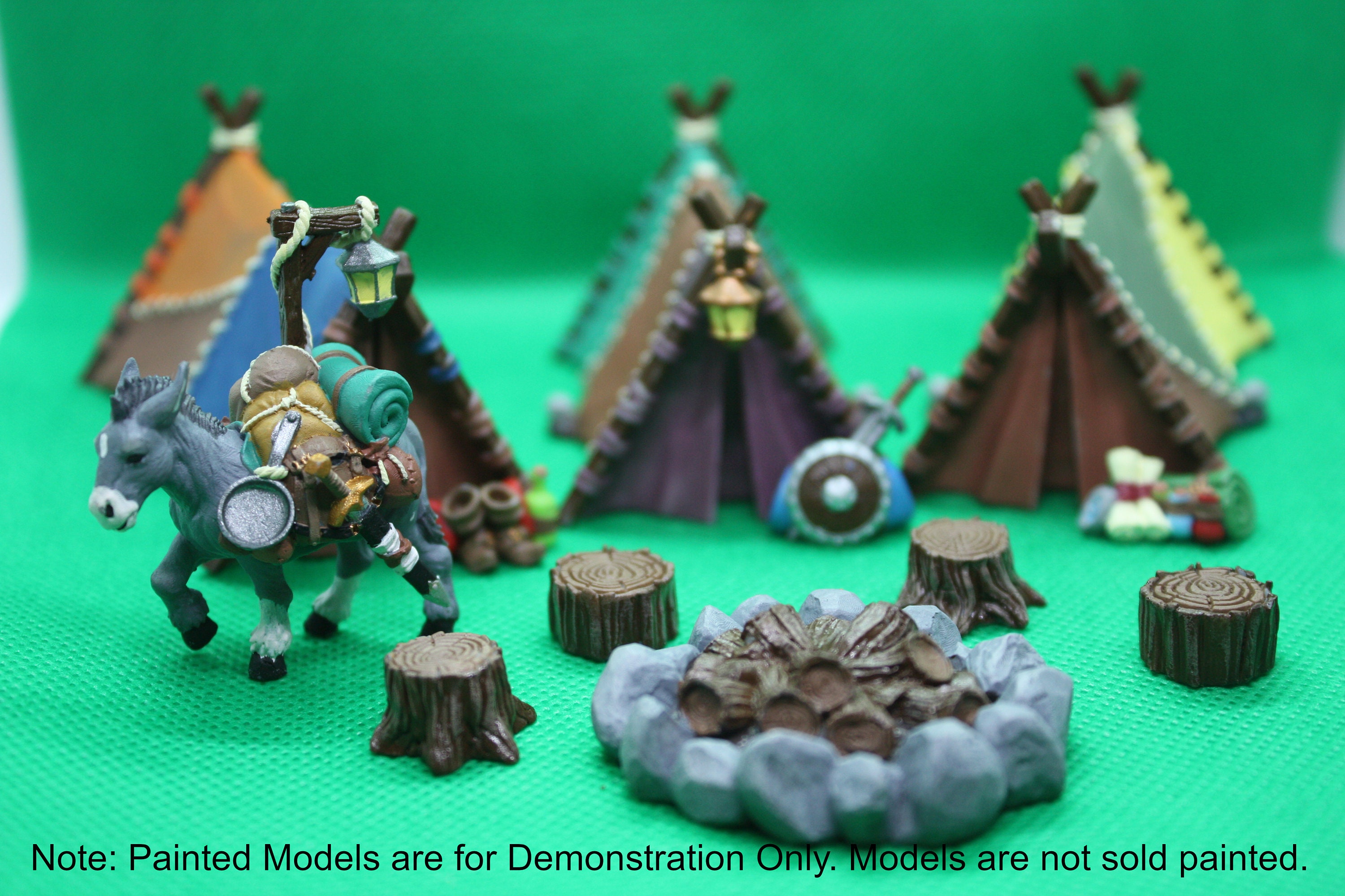 Dnd Adventurers Camp Mini | Brigand Camp Miniature | Player Character ...