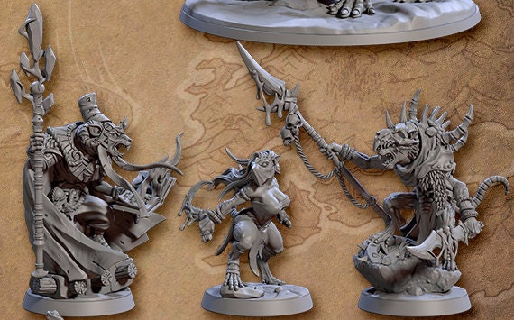 Dnd Ratkin Collection Mini Wargaming Rat-kin Miniature - Etsy
