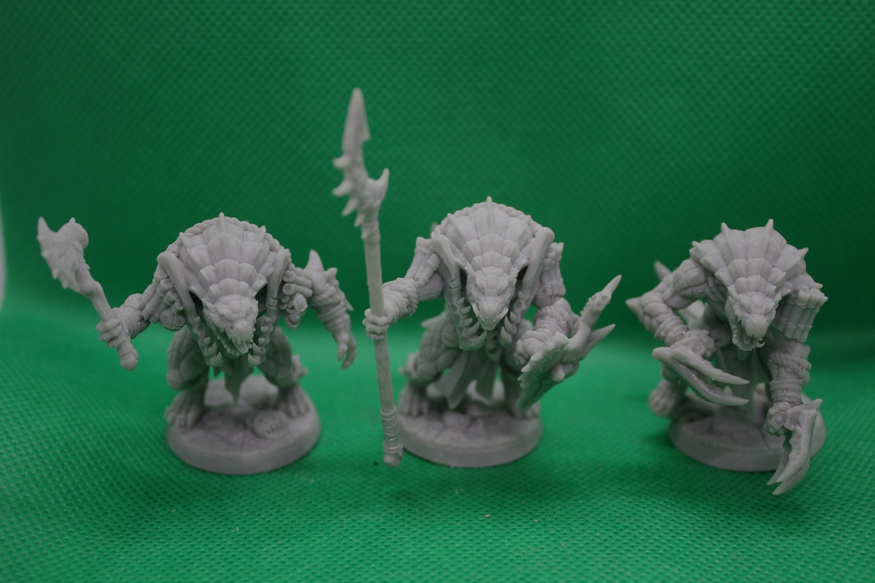 Dnd Lizardmen Mini Wargaming Lizardman Miniature Player Character Token ...