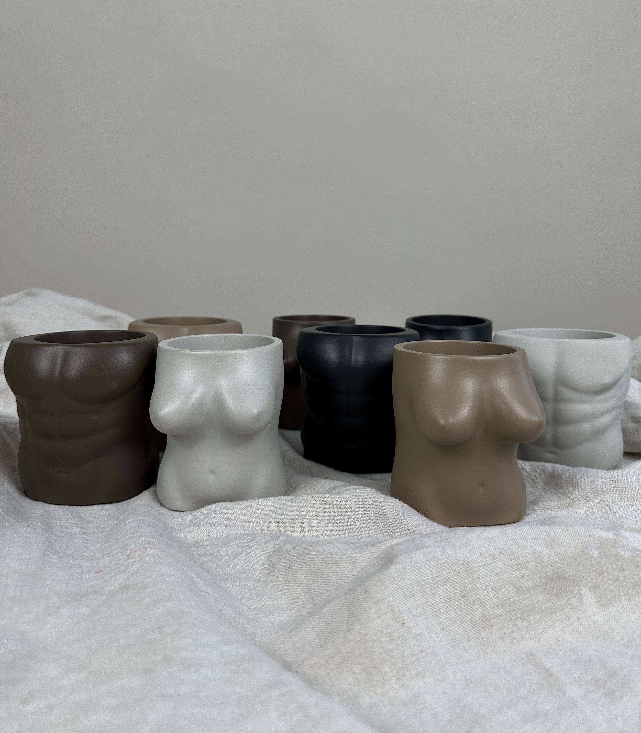 10 EMPTY Female Torso Candle Vessels, Wholesale Handcrafted Sealed ...