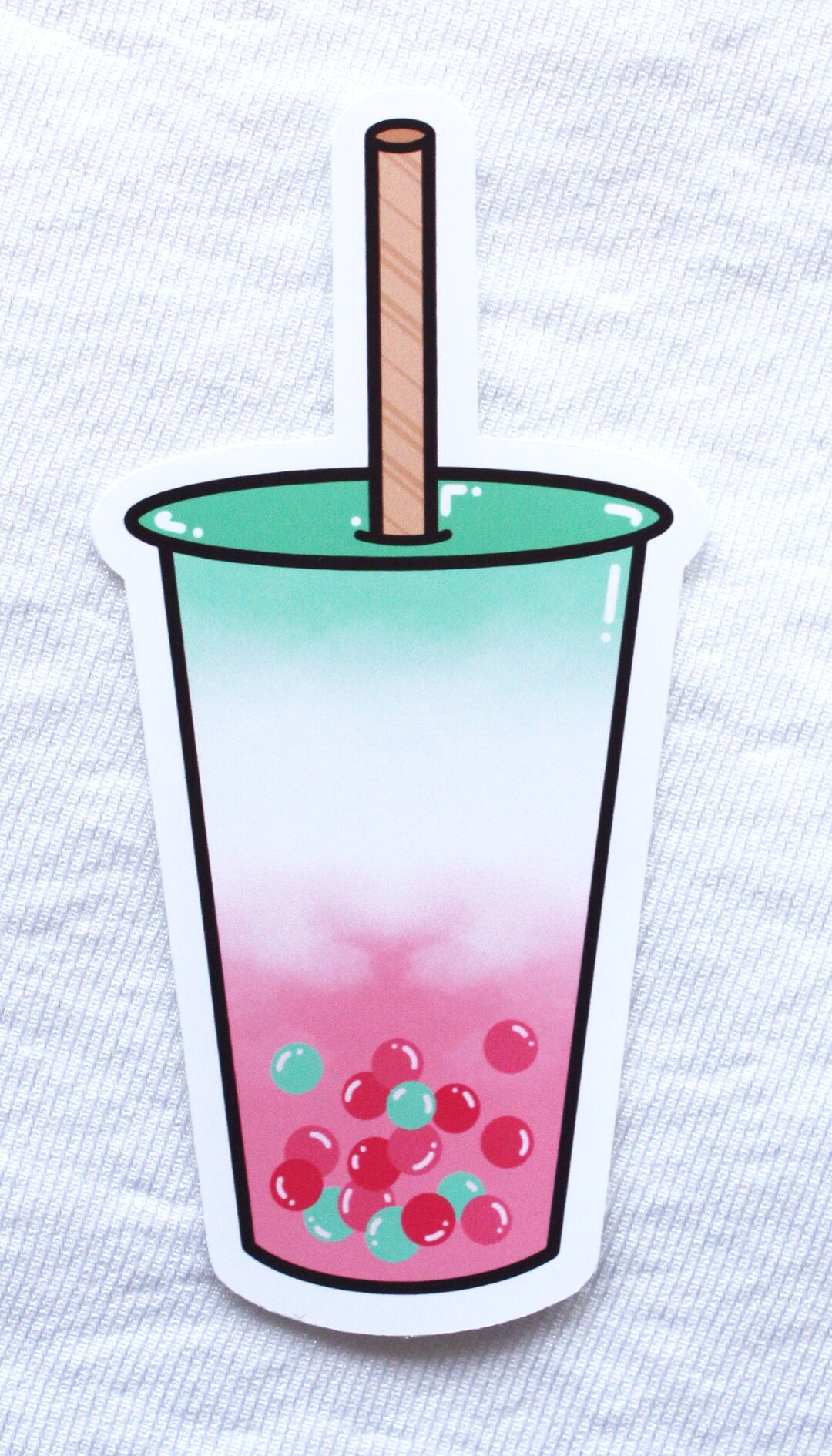 Abrosexual Pride Flag Bubble Tea Boba Sticker Waterproof Glossy Vinyl 4 ...
