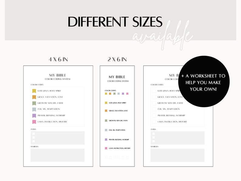 Bible Study Color Coding System - Etsy