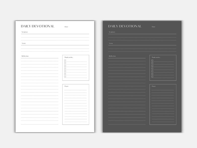 Daily Devotional | Fillable | Printable Bible Daily Devotional PDF in ...