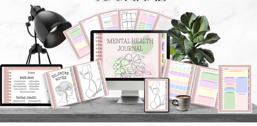 Digital Mental Health Journal/digital Product Creation Guide/marketing ...