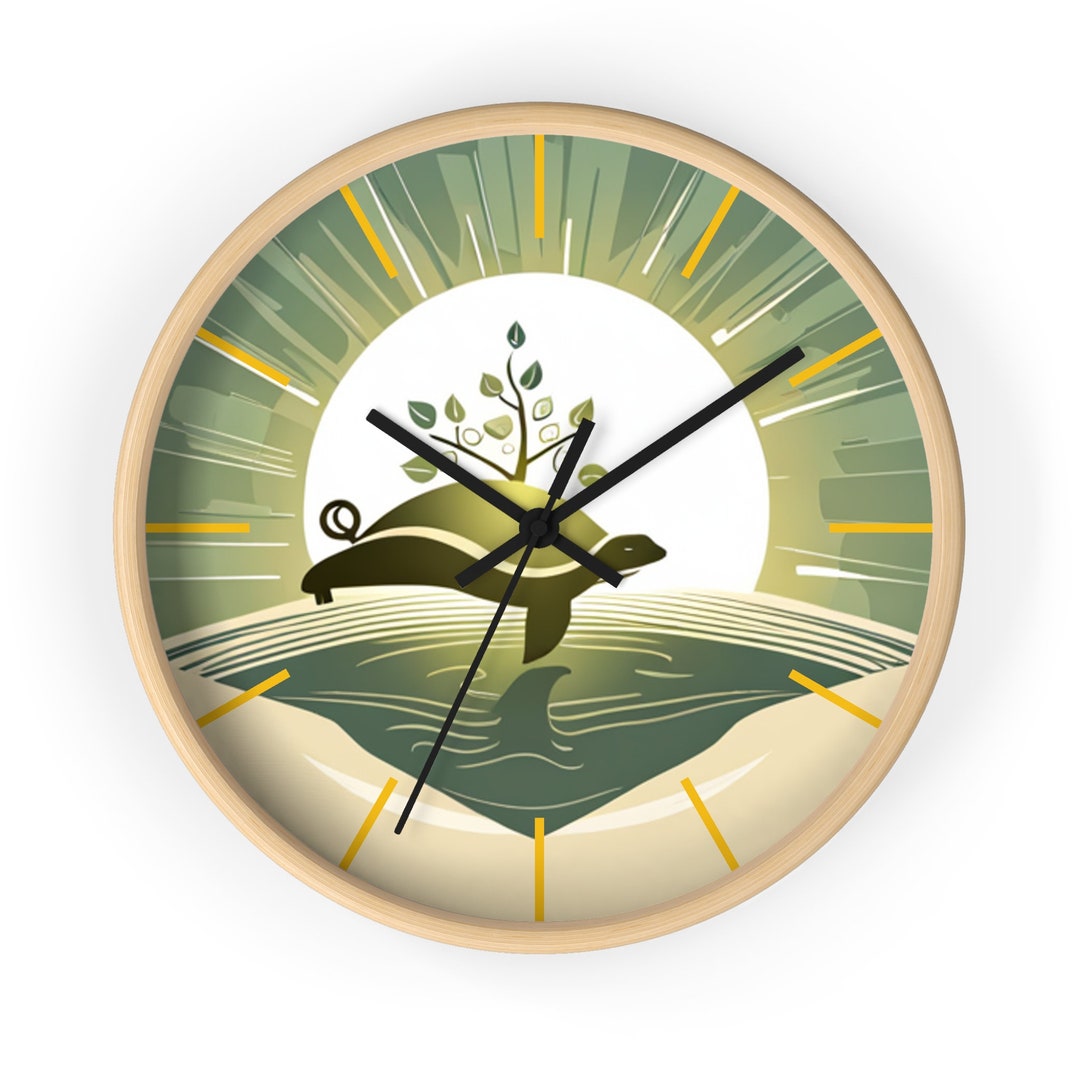 Turtle Island" Wall Clock - Etsy