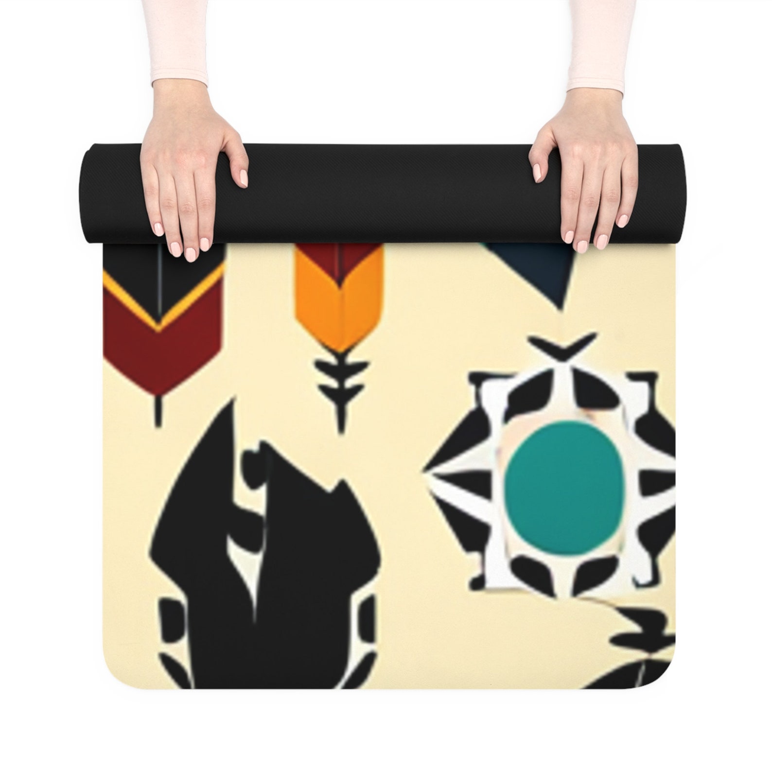 Native Indigenous Art Rubber Yoga Mat - Etsy