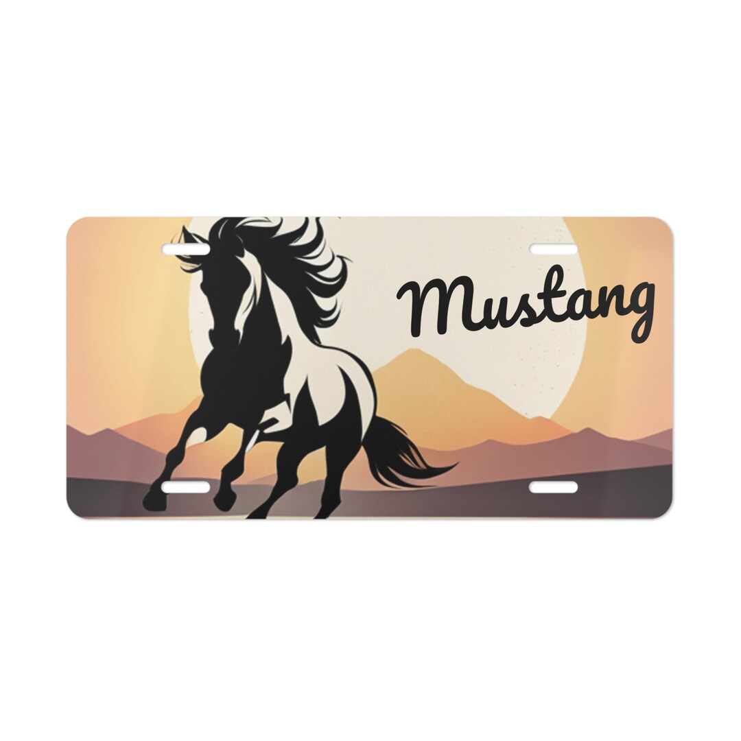 Bronco, Mustang Vanity Plate - Etsy