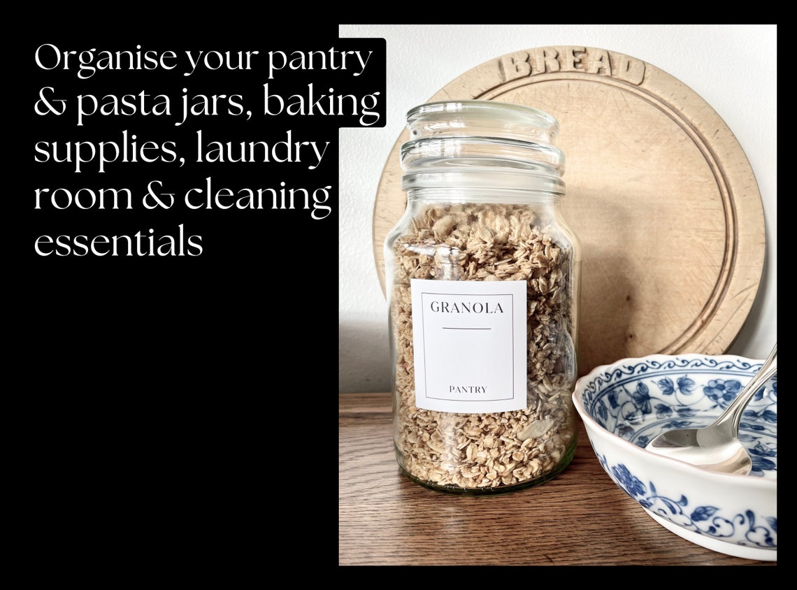 Editable Storage Jar Labels - Printable Pantry Labels - Etsy